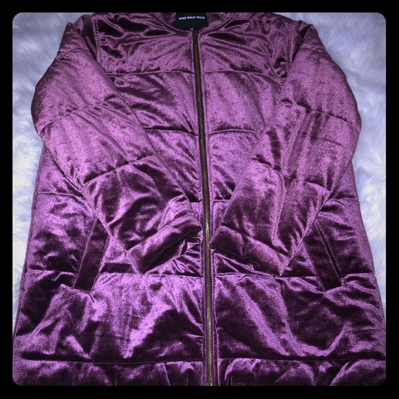 what to wear | Jackets & Coats | Purple Velvet Oversized Coat | Poshmark